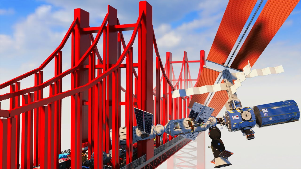 Space Station Crashes Into Golden Gate Bridge with Traffic | Teardown ...