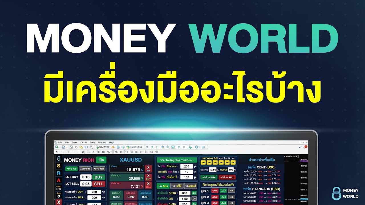 MONEY WORLD มีเครื่องมืออะไรบ้าง - YouTube