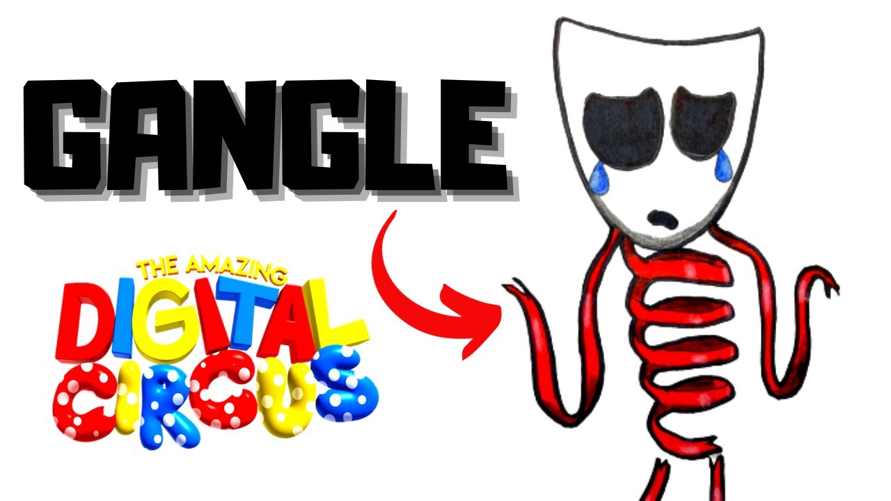 Cómo DIBUJAR a🎭GANGLE de AMAZING DIGITAL CIRCUS / How to DRAW GANGLE ...