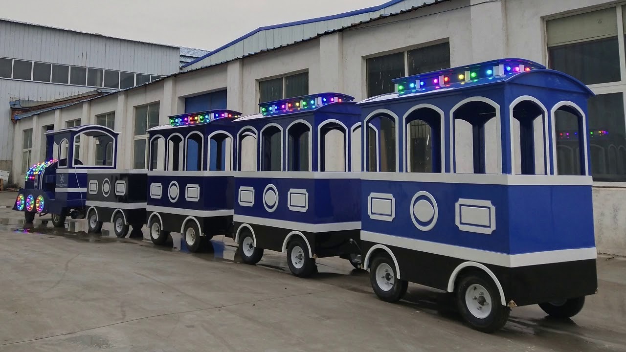 Trackless Train Test Running - YouTube