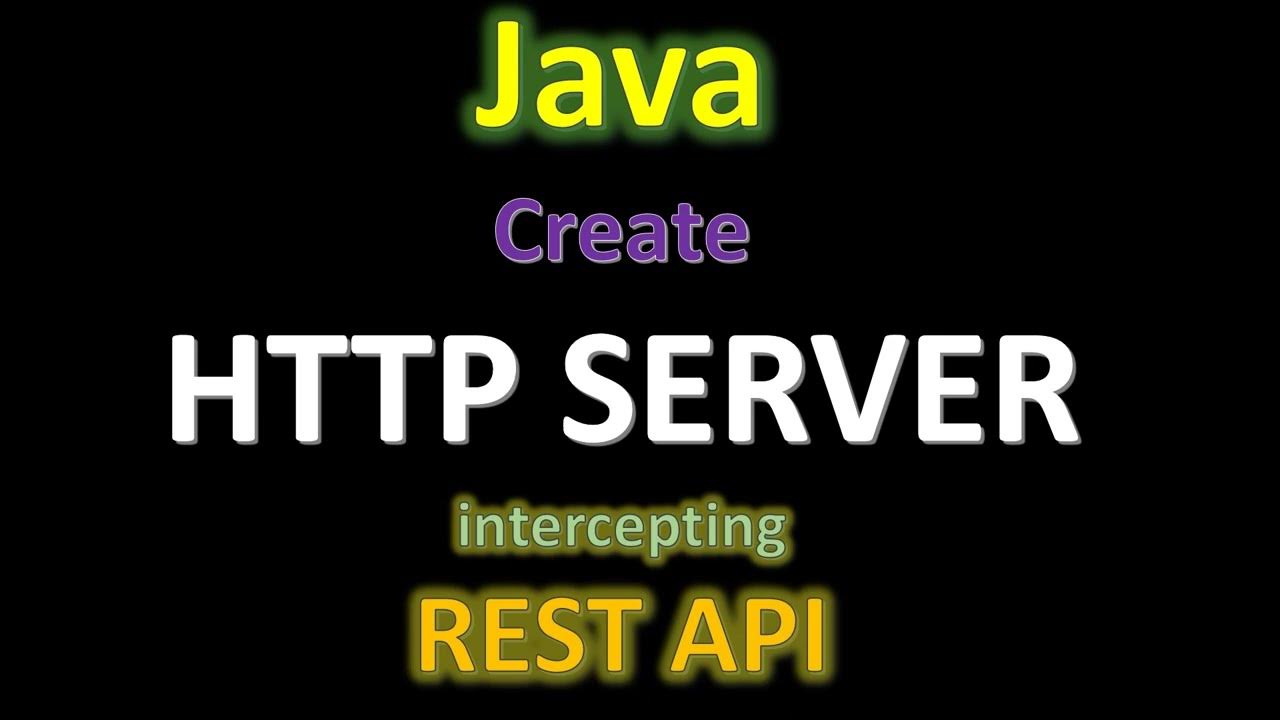 Java HTTP Server - Just 1 line of Pure Java Code - YouTube