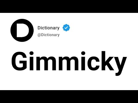 Gimmicky Meaning In English - YouTube
