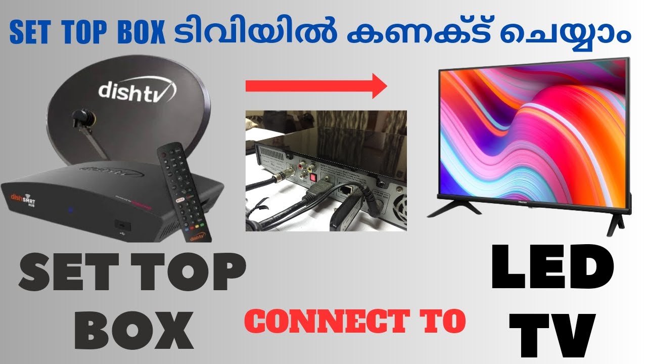 Set Top Box ഉം ടിവിയും കണക്ട് ചെയ്യാം വളരെ എളുപ്പത്തിൽ | Set Top Box / Dish Box connect to LED ...