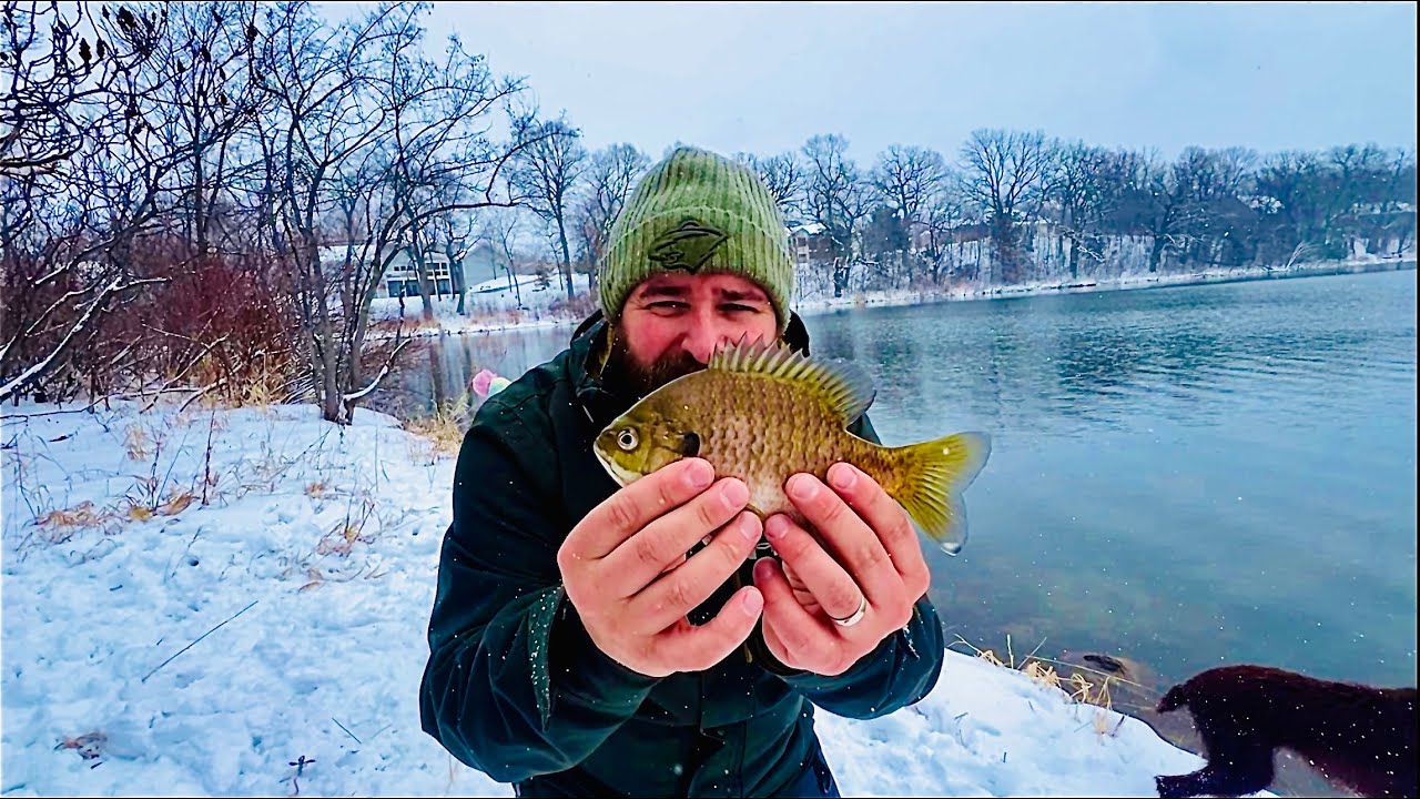FISHING IN A SNOWSTORM - YouTube