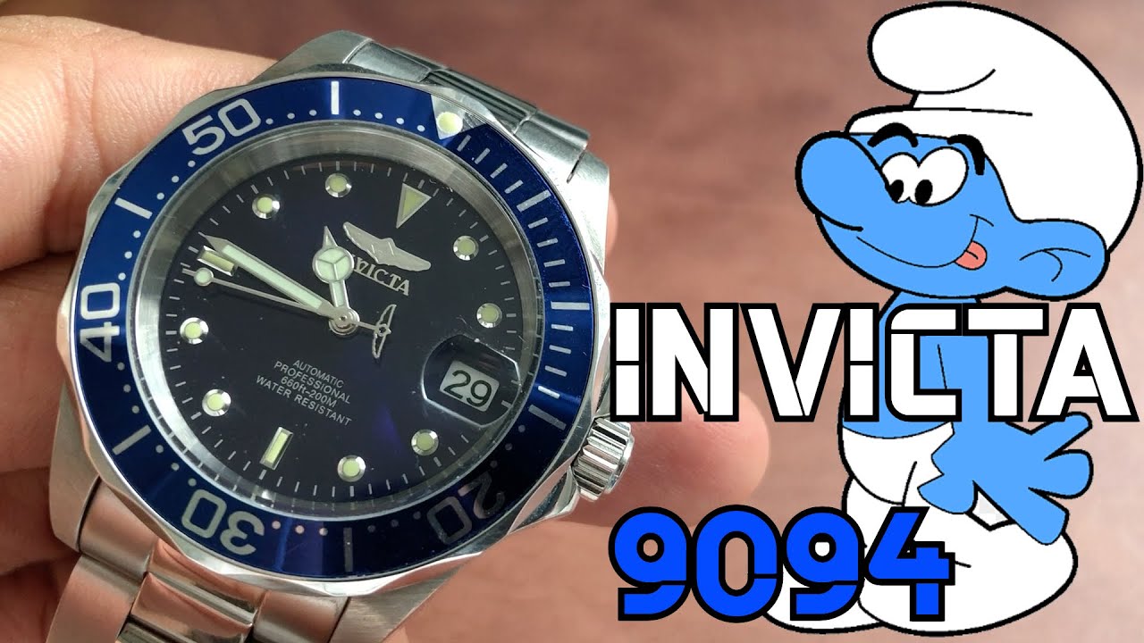 Invicta Pro Diver 9094 en español. ¿Rolex "Smurf" por 70€? - YouTube
