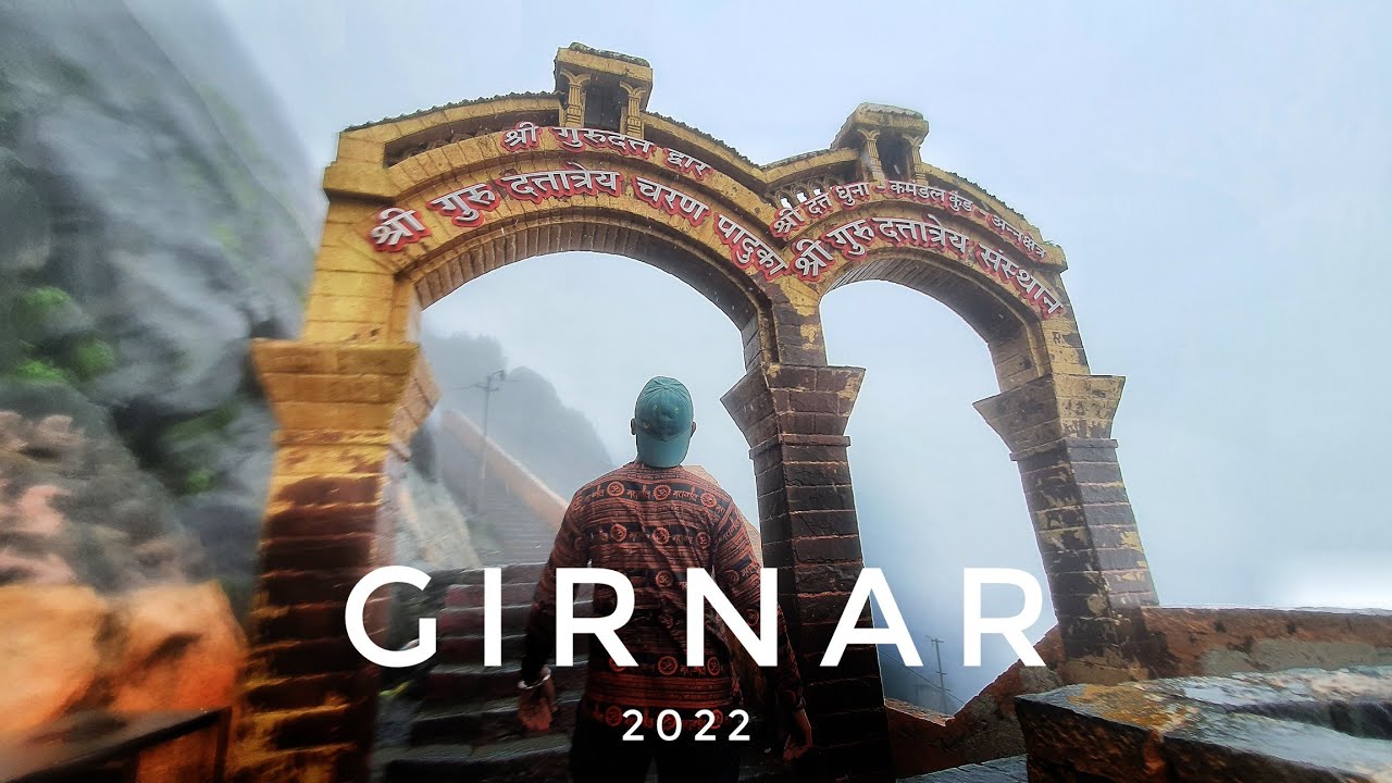 Girnar yatra in Monsoon | Guru Dattatreya Paduka Darshan 2022 | Ambaji ...