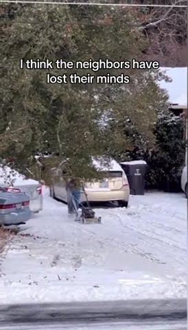 ⭐Freshly Cut Snow? Watch This Hilarious Lawn Mower Winter Fail!⭐ - YouTube