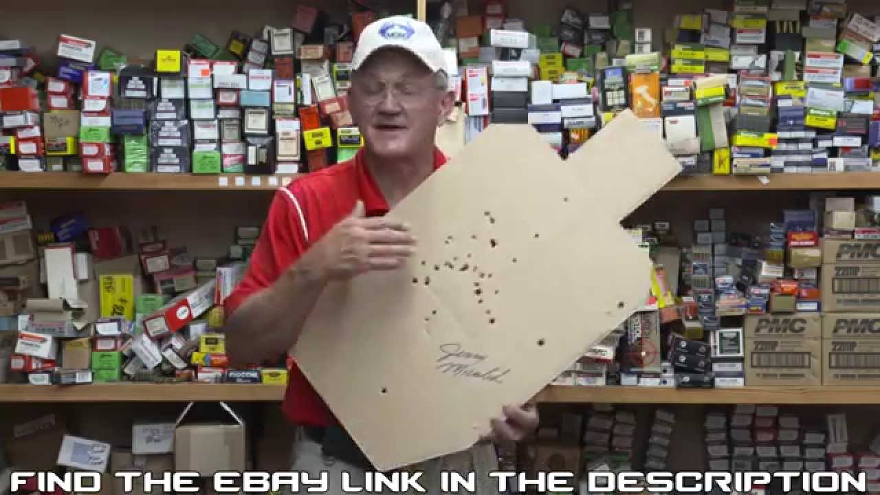 Autographed Jerry Miculek target for Charity donations (Task Force ...