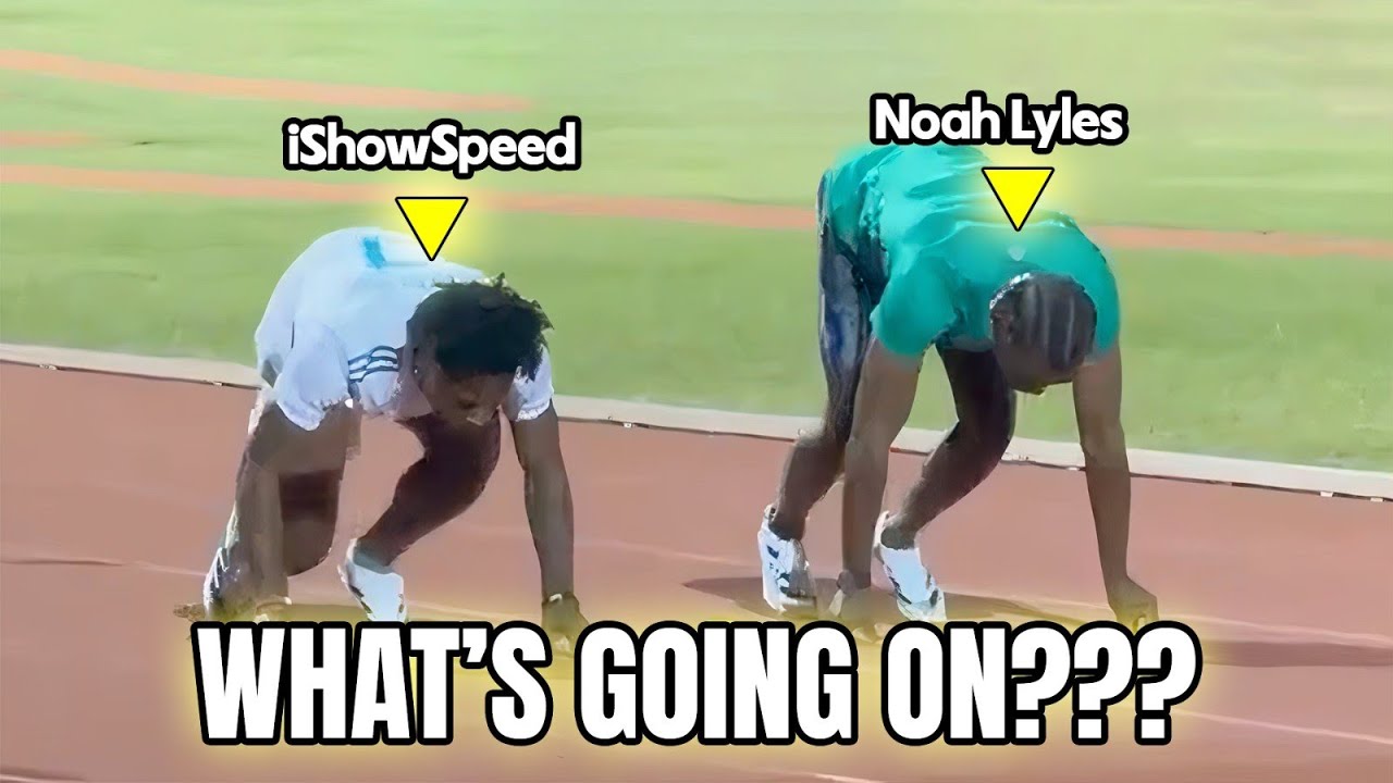 NOAH LYLES Takes On ISHOWSPEED In 50m SPRINT SHOWDOWN! - YouTube