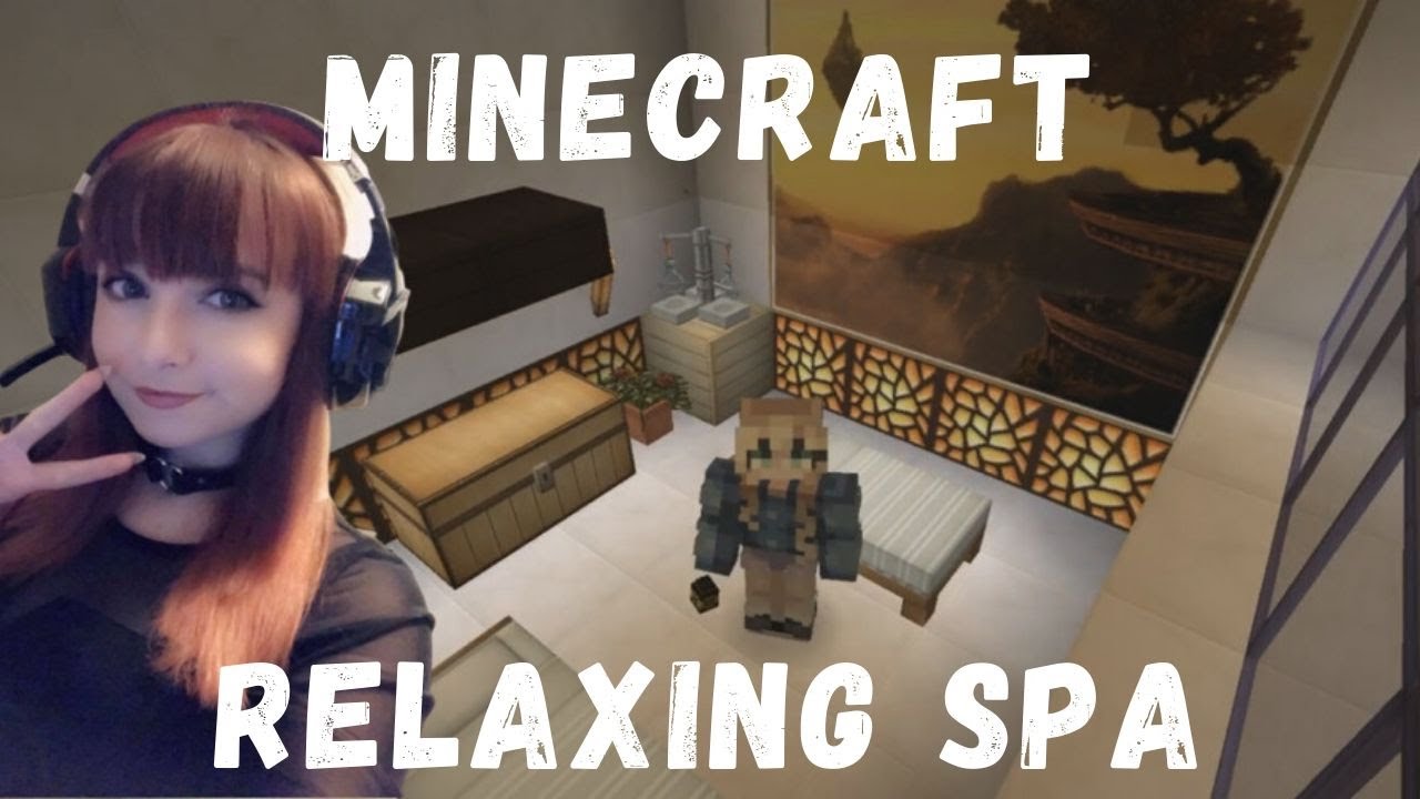 Whispered Minecraft Spa Build & Tour ASMR - YouTube