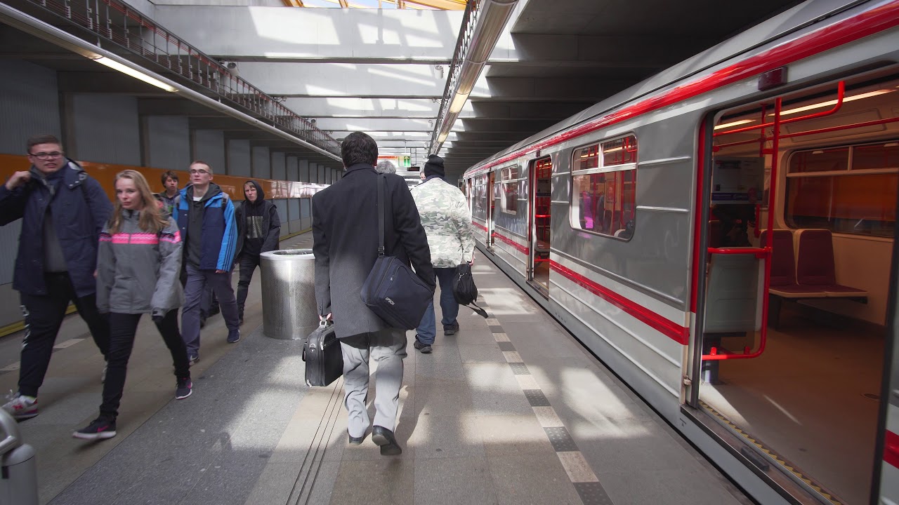Czech Republic, Prague, metro ride from Skalka to Depo Hostivař - YouTube