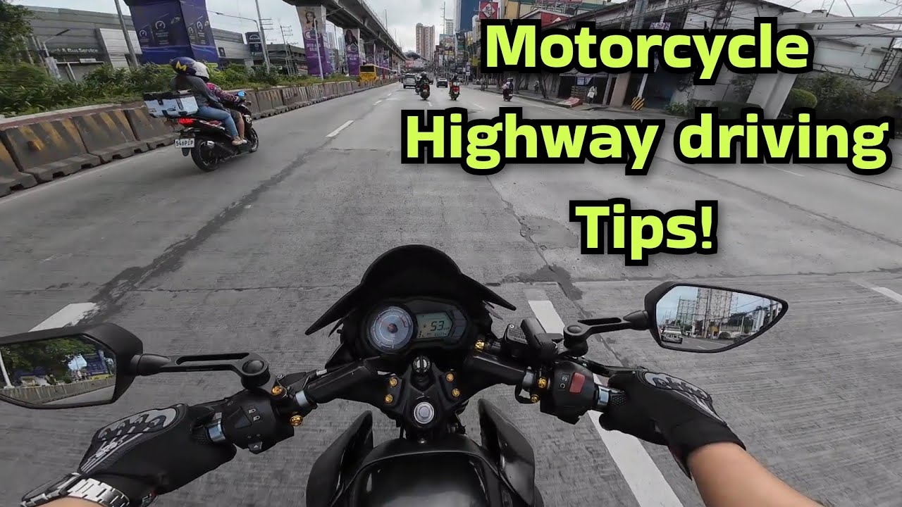 Motorcycle highway driving tips | Beginner Tips - YouTube