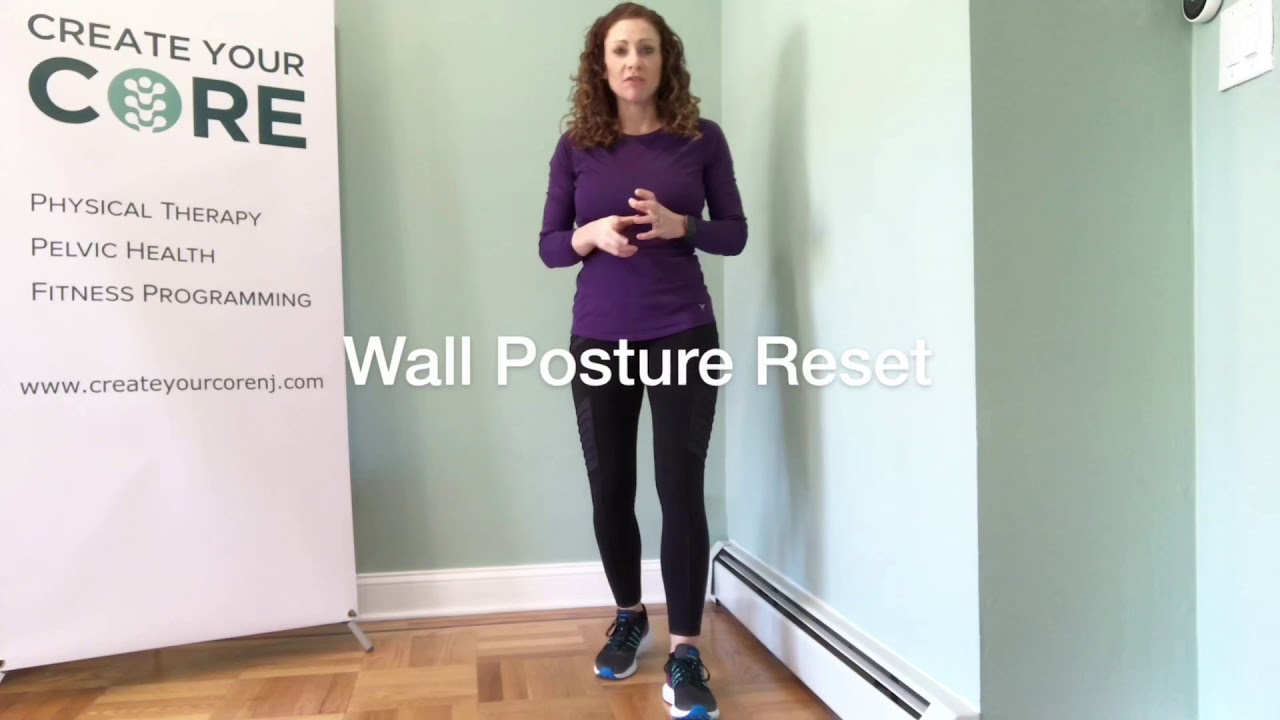 Wall Posture Reset - Create Your Core - YouTube