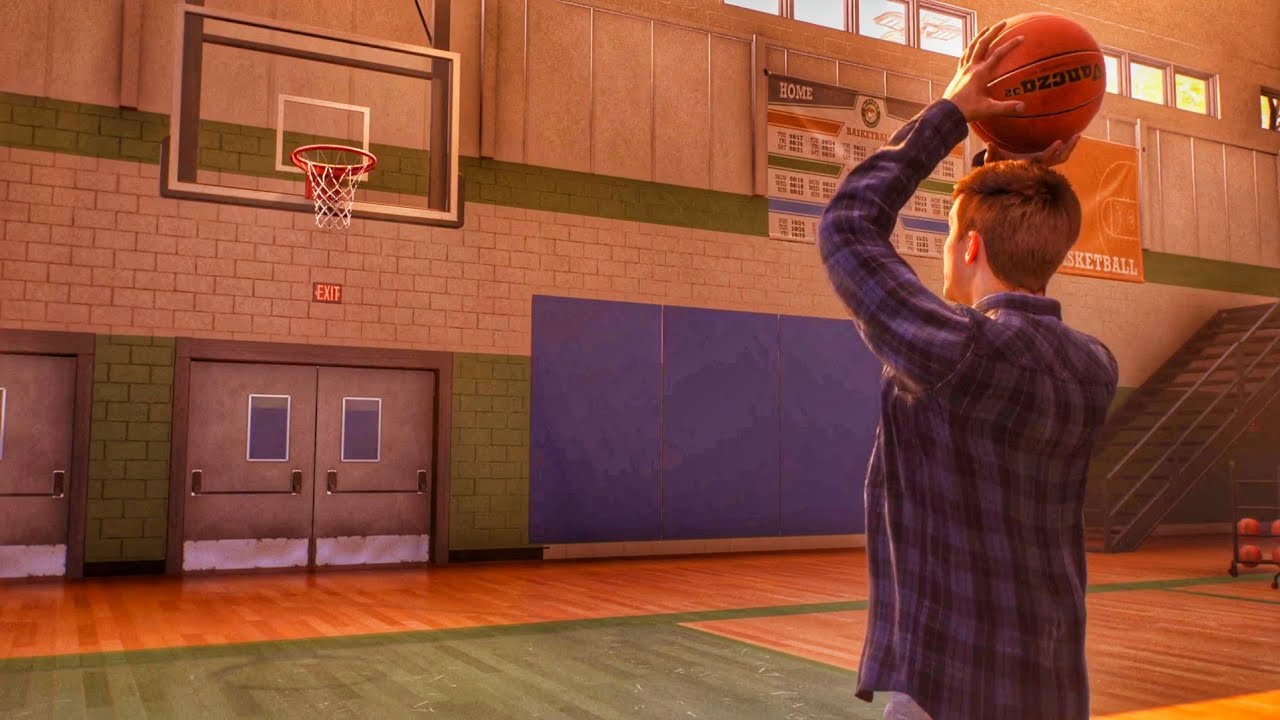 Peter and Harry are both playing basketball | Marvel's Spider-Man 2 ...