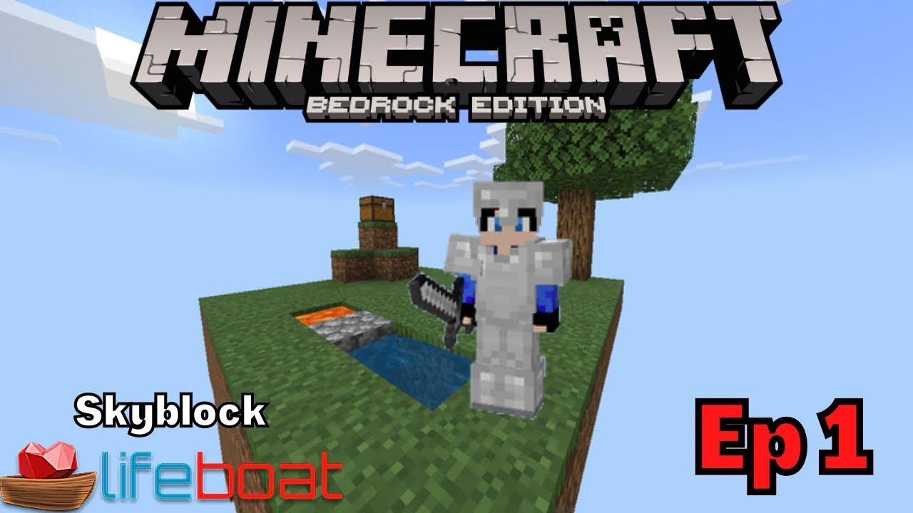 Starting Skyblock as beginner | Lifeboat Skyblock Ep 1 - YouTube