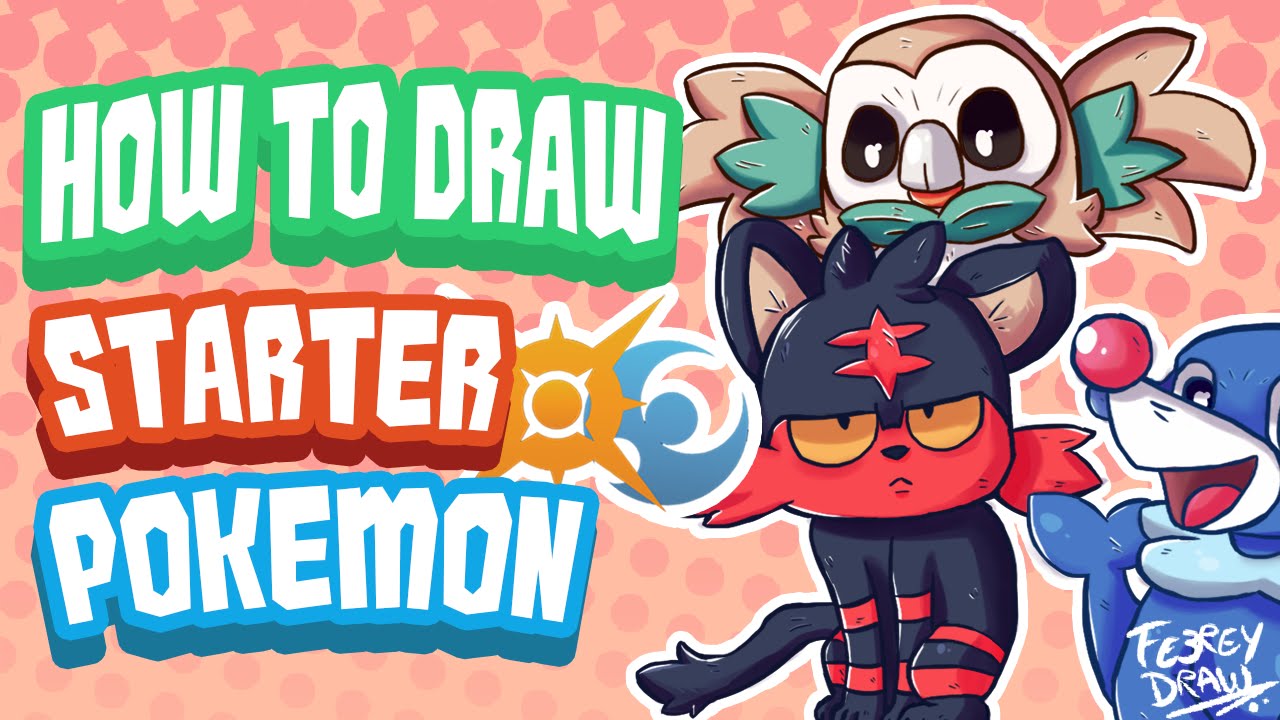️ How To Draw | Starter Pokemon Sun & Moon - YouTube