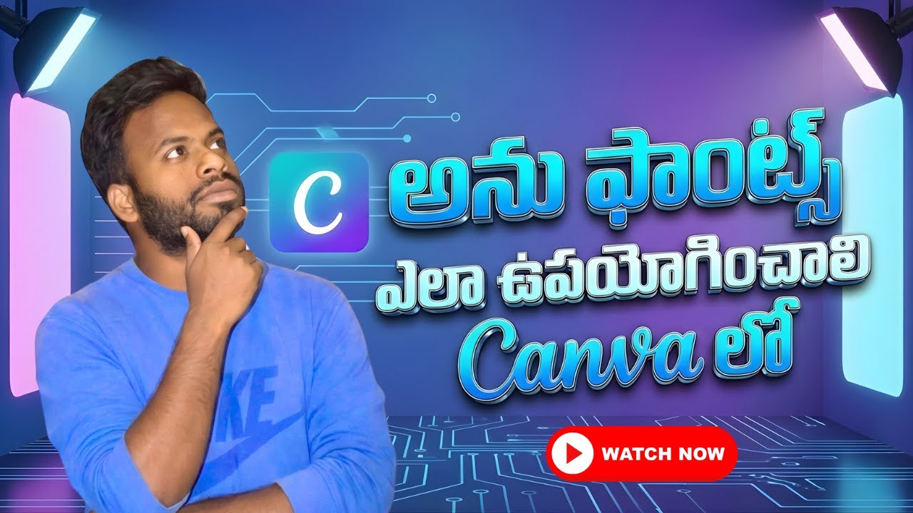 How to Anu Font Is The BEST Way For Telugu Typing In Canva - YouTube