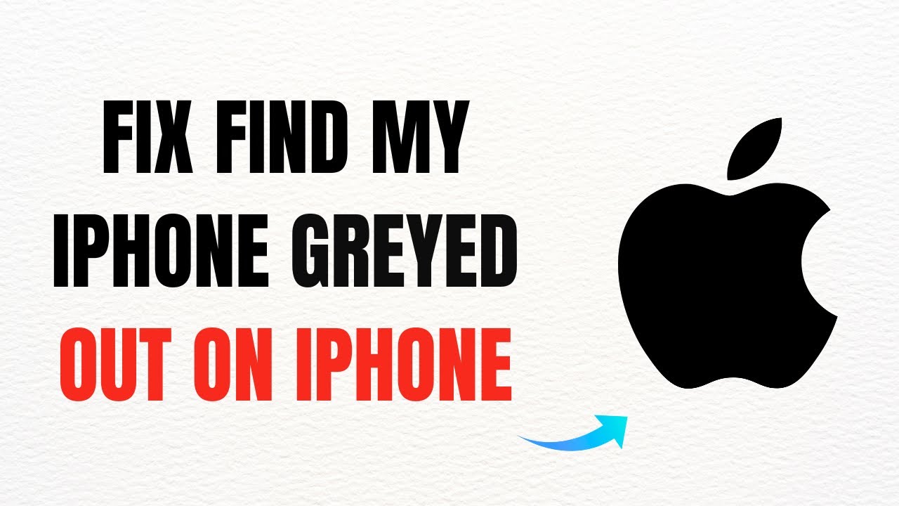 How to Fix Find My iPhone Greyed Out on iPhone – Full Guide - YouTube