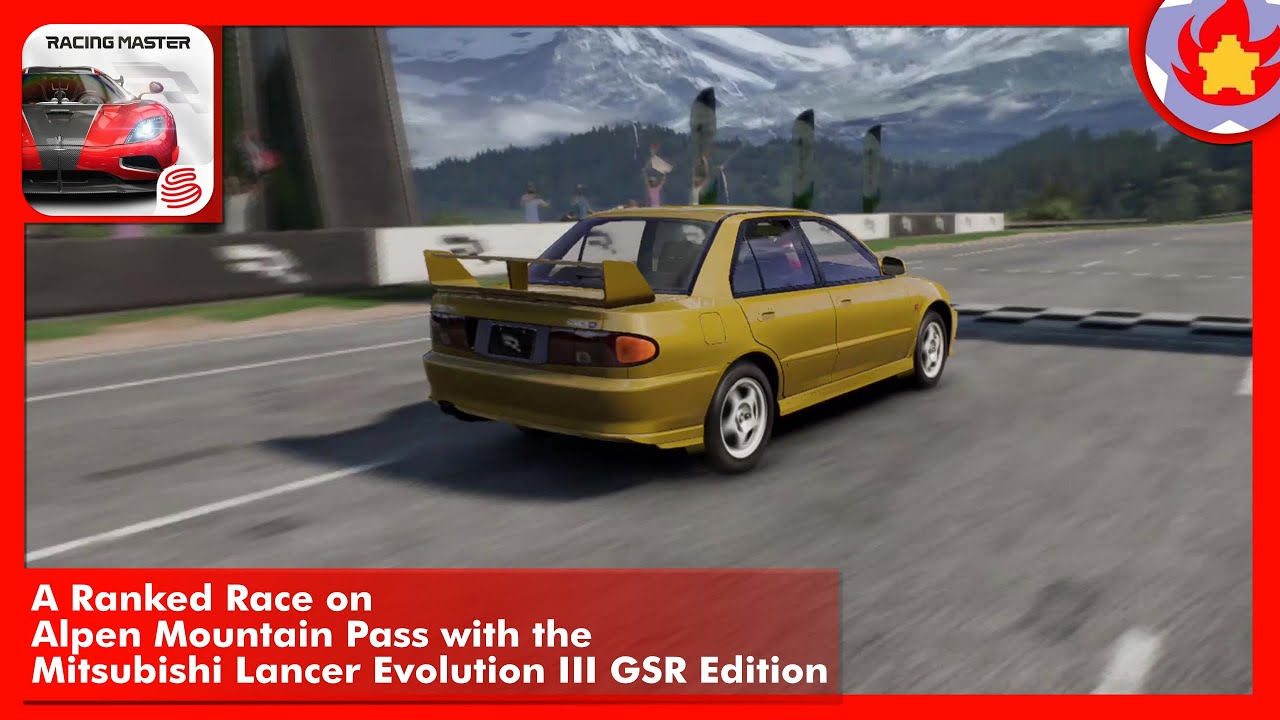 A Ranked Race on Alpen Mountain Pass with the Mitsubishi Lancer ...