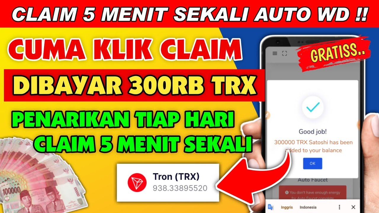 WD LAGI !! CLAIM 300RB TRX 5 MENIT SEKALI 100% GRATIS - TANPA UNDANG ...