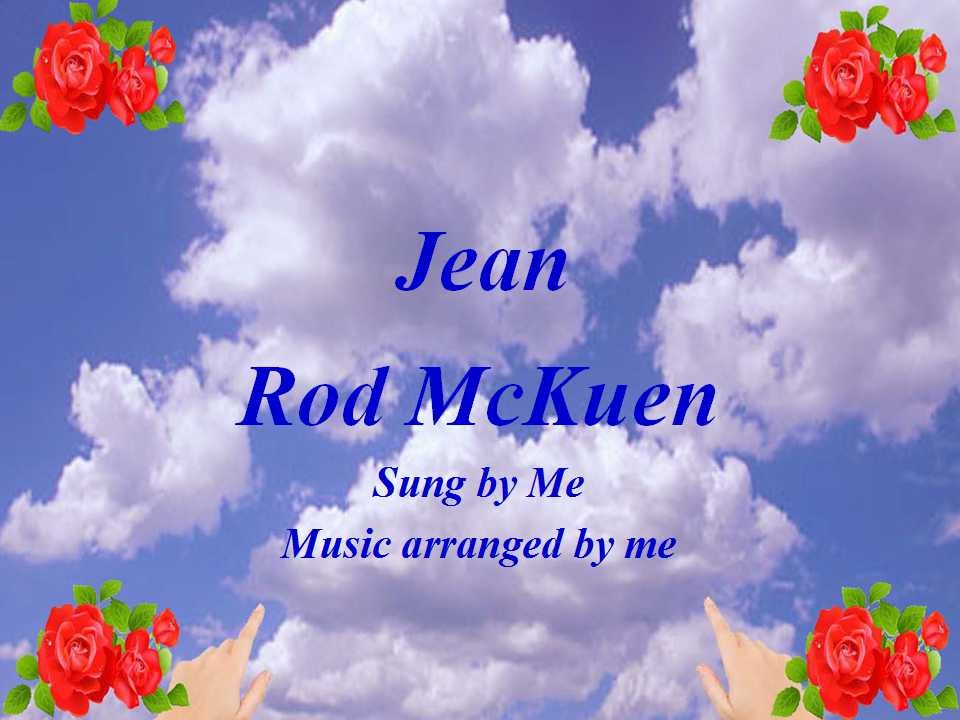 Jean Rod Mckuen by Me - YouTube