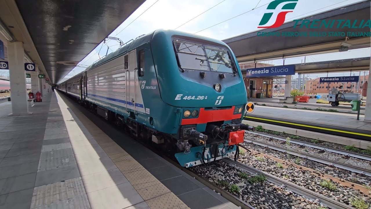 Trenitalia E 464+7 "N-Wagen"/Trenitalia E464 with 7 cars Abfahrt ...
