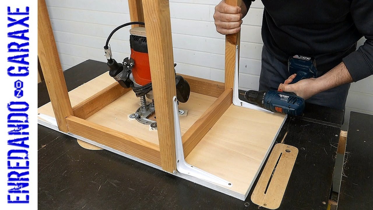Some talking about the simple homemade router table - YouTube
