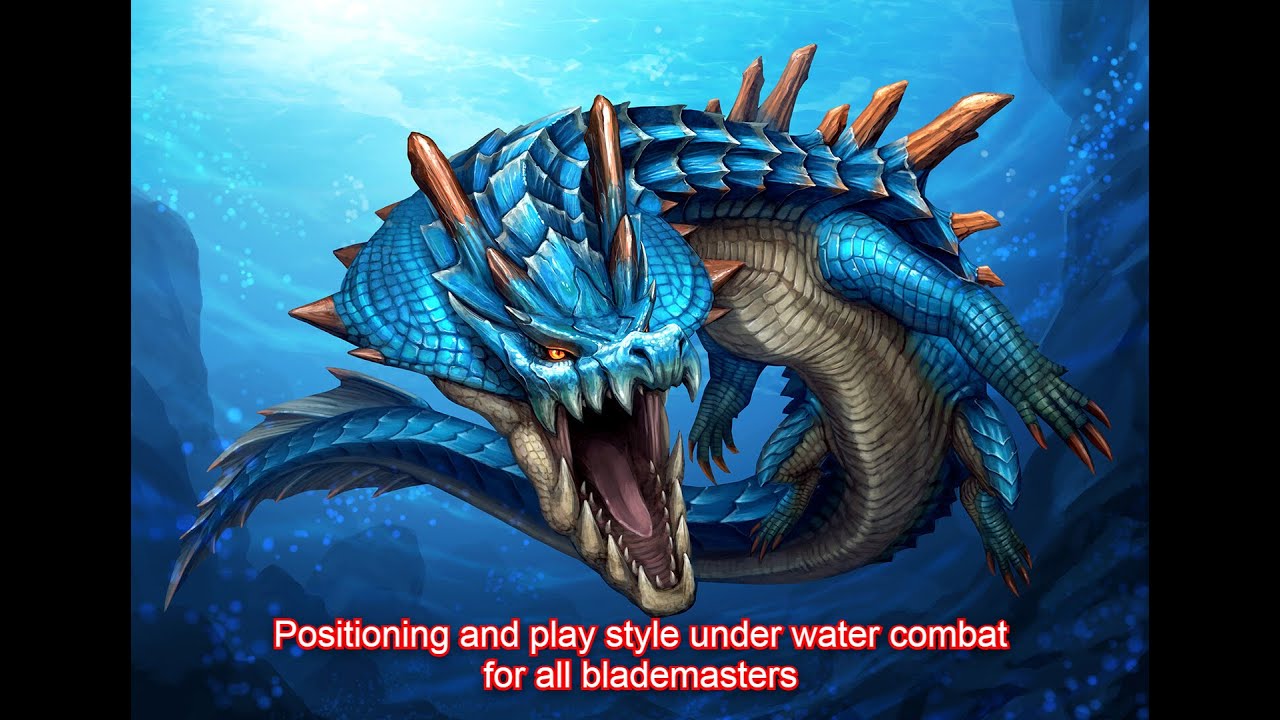 [MH3U-G] Water Combat - Lagiacrus' empty hit zone for underwater ...