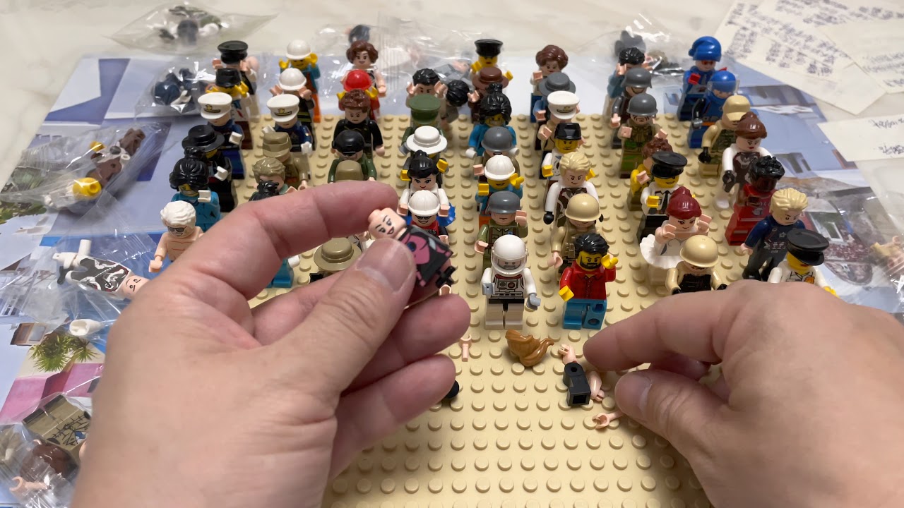 unpack and assemble Minifigure - Lego Minifigure - Minifigure clone ...