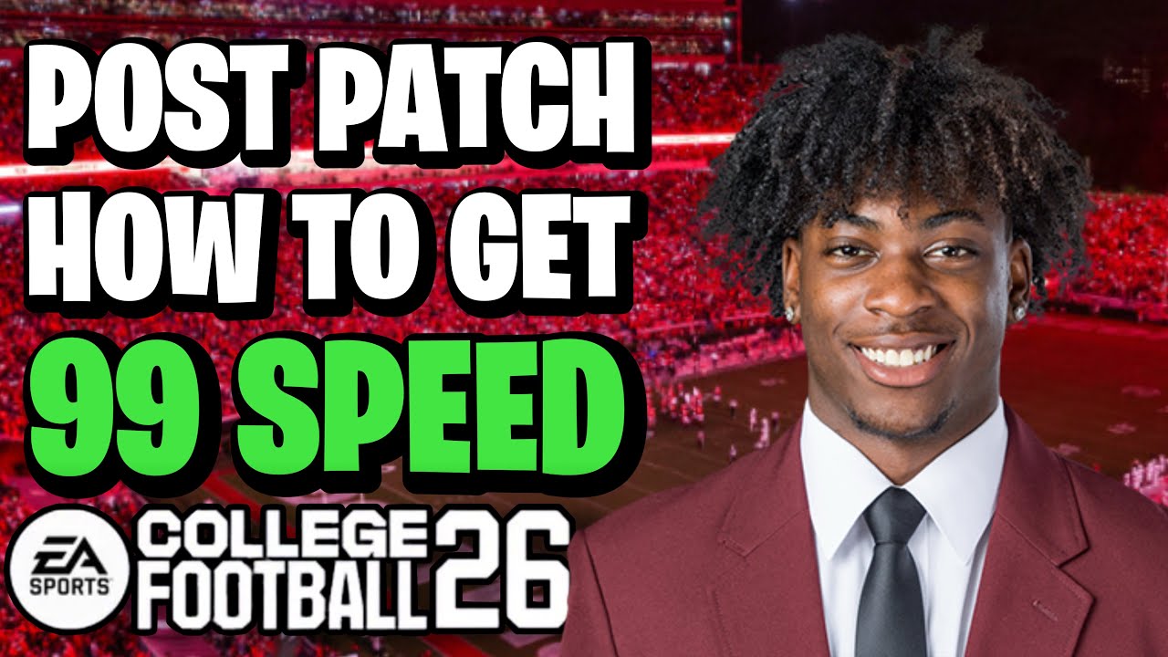How To Get 99 SPEED On Any Recruit Post Patch Dynasty CFB26 - YouTube