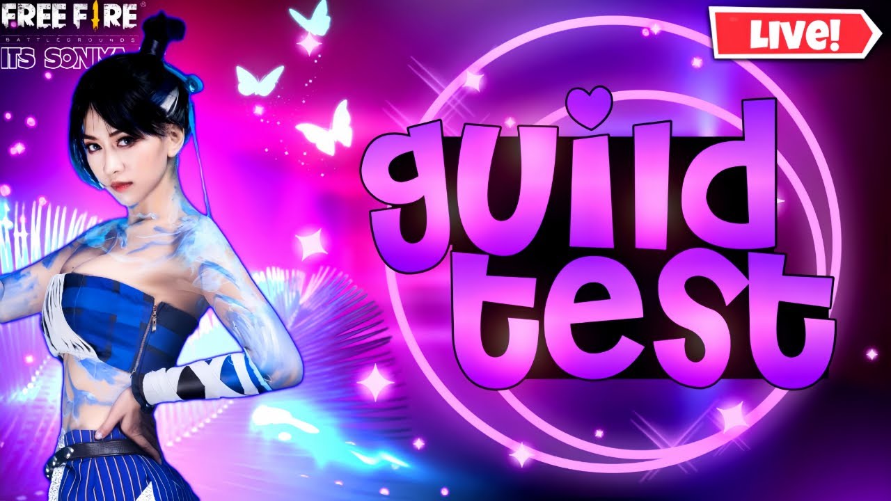 FREEFIRE GUILD TEST 😍FF CUTE GIRL IS LIVE ️ ITS SONIYA FF#freefire # ...