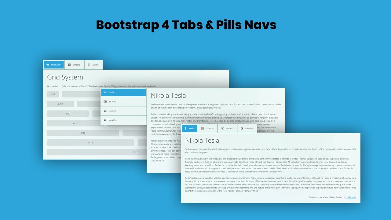 Bootstrap 4 Tabs Pills Navs YouTube bootstrap-4-tabs-pills-navs-youtube