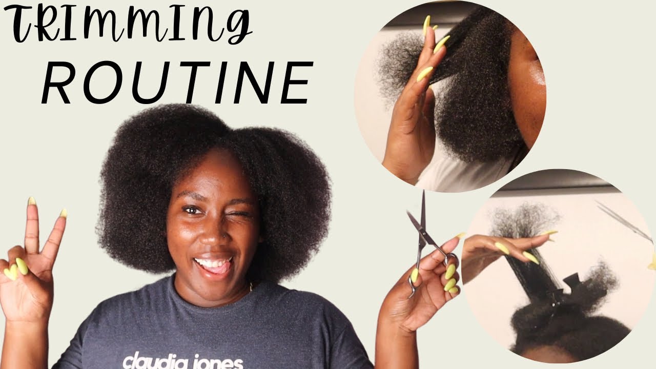 How To: Trim Hair Routine - YouTube