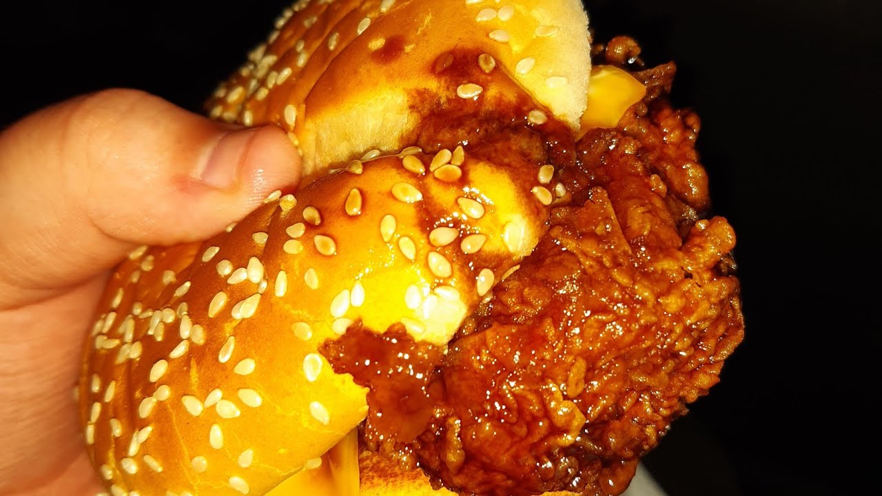 pt 2 KFC food haul + review of bbq dunked burger meal! - YouTube