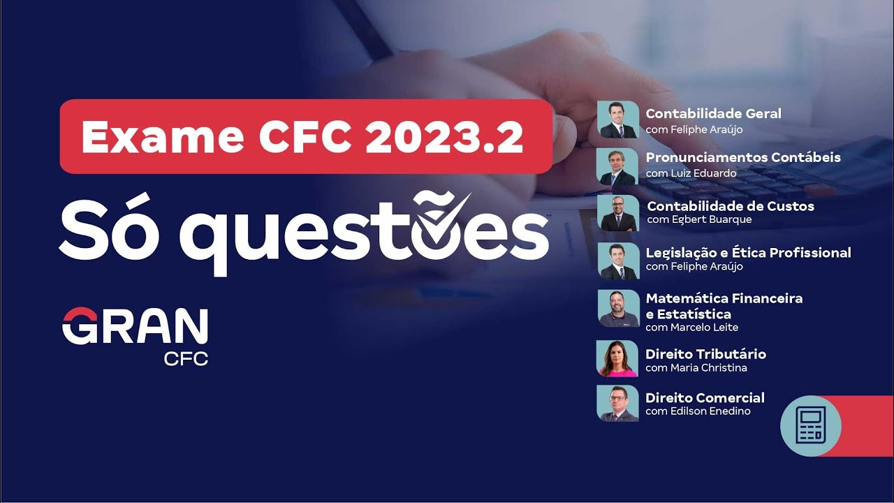 Exame CFC 2023.2: Maratona Só questões - YouTube