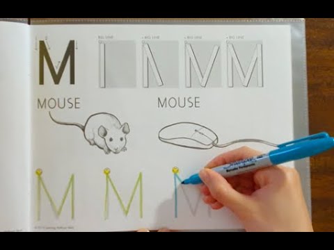 HWT Tracing letter "M" | Handwriting without tears | Tracing letter "M ...