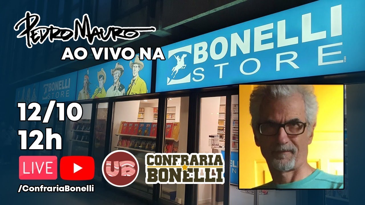 CB-063: Pedro Mauro na Bonelli Store (Milão, Itália) - YouTube