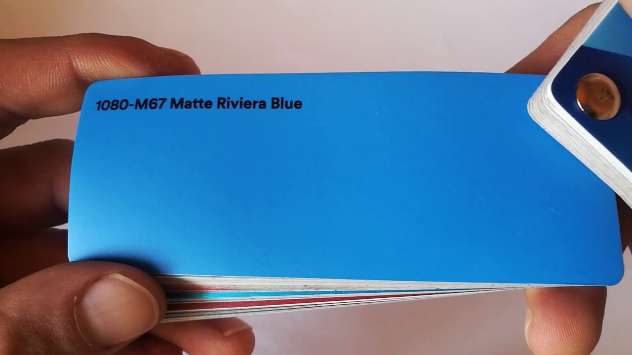 3M™ Matte Riviera Blue 1080-M67 Wrap Film Matte - YouTube
