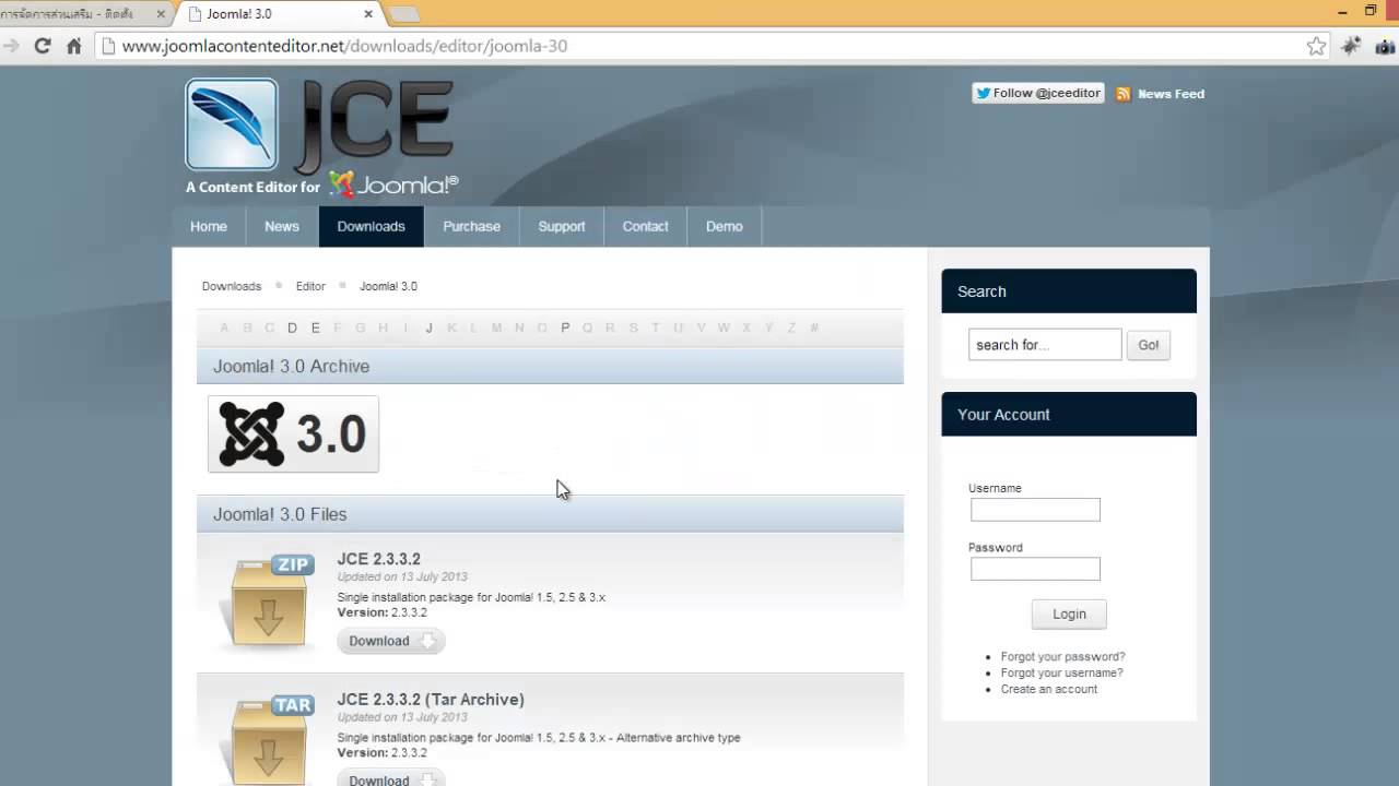joomla3 : jce editor - YouTube