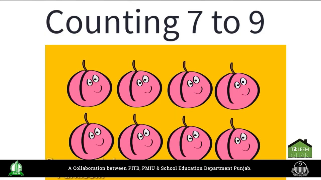Grade 1 Mathematic Basics of Counting with Animated Objects | 1 | 2 | 3 ...