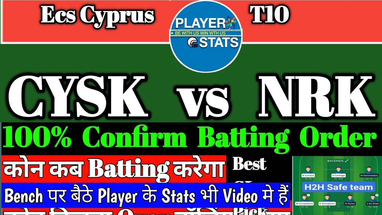 CYSK vs NRK Dream11 Prediction | CYSK vs NRK Dream11 | CYSK vs NRK ...