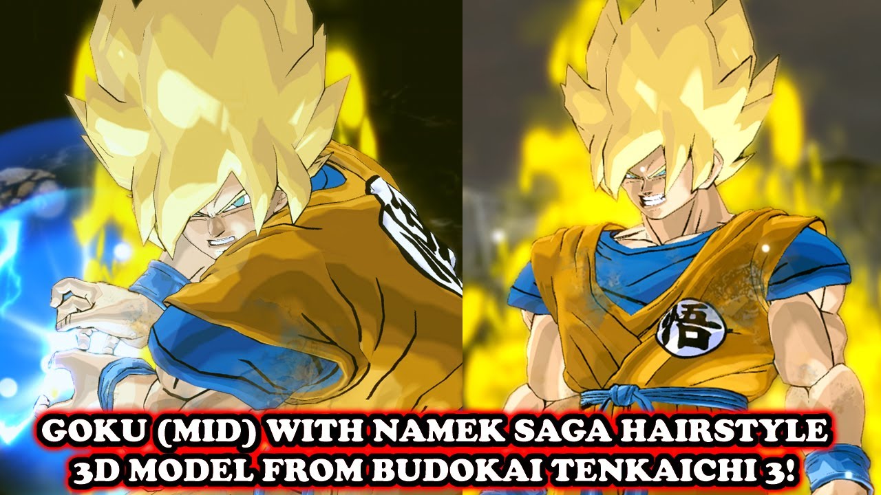 It's DBZ Goku But with BT3 Hairstyle! [Namek Saga - Mid Saga Goku ...