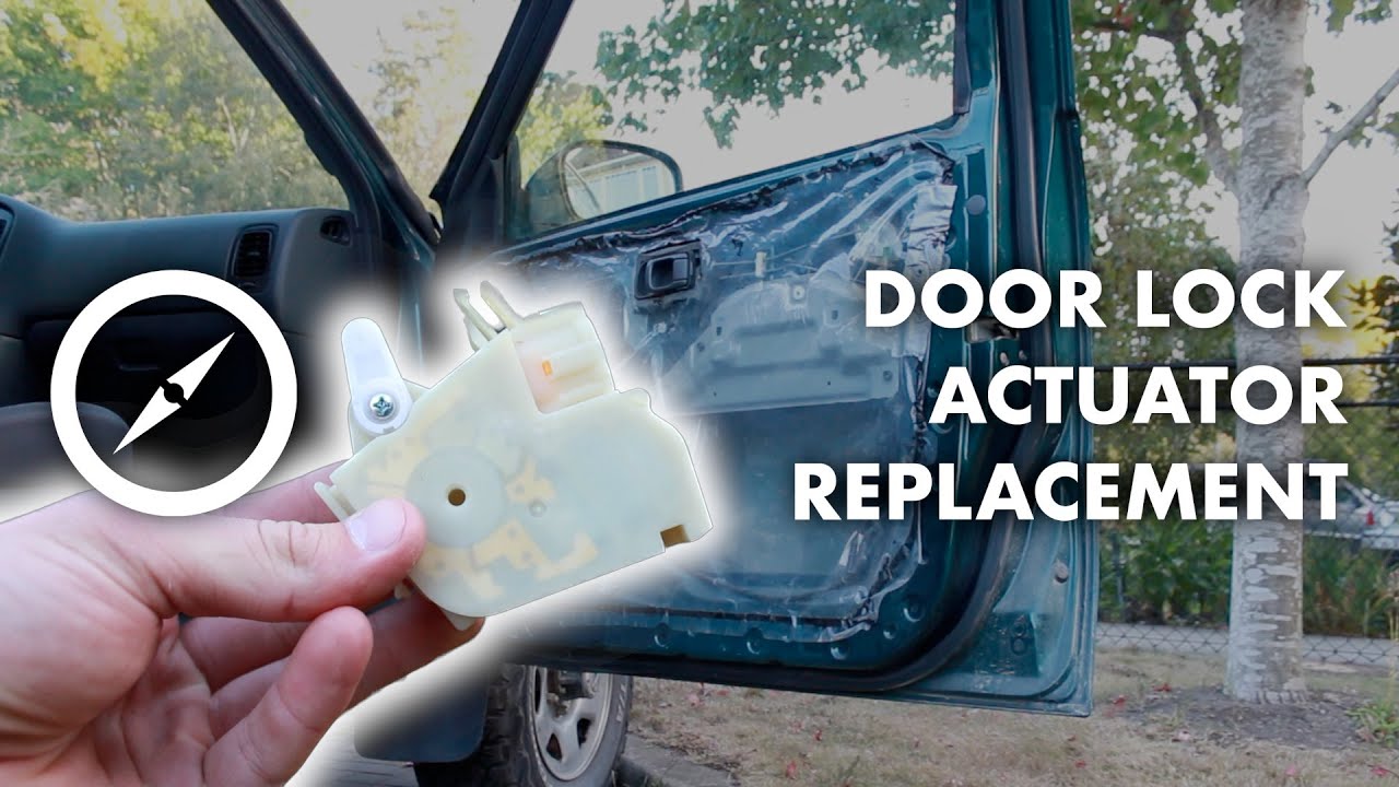 R50 Pathfinder Front Door Panel Removal + Door Lock Actuator ...