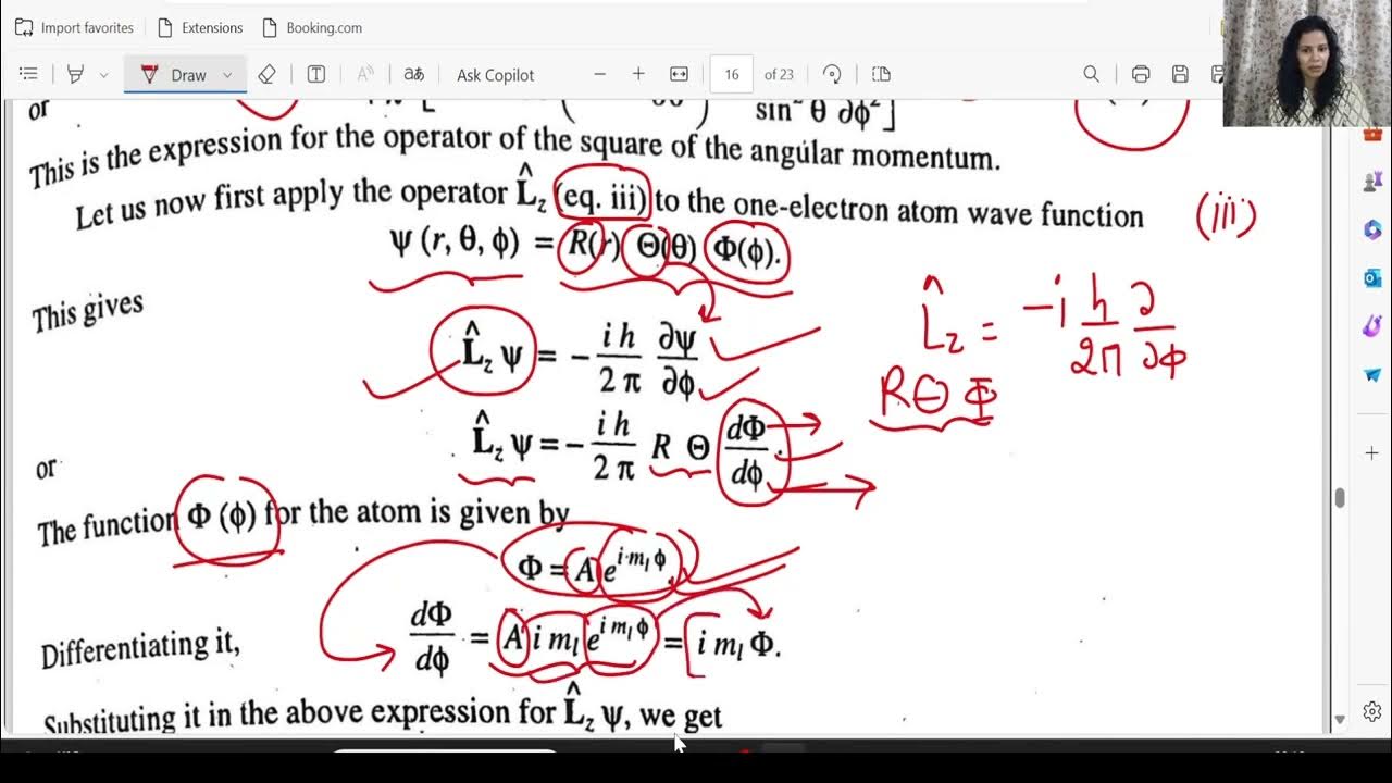 L-6 (Orbital Angular Momentum, Parity of Eigen Functions, Selection Rules) - YouTube