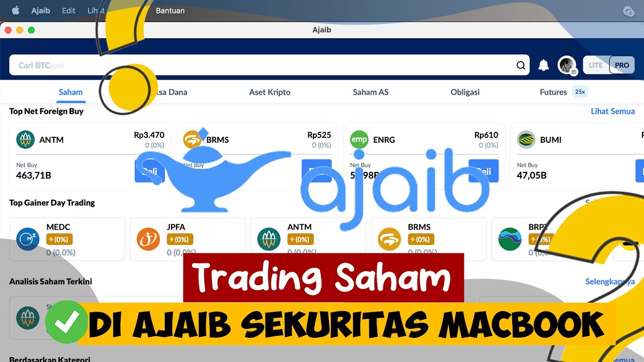 Cara Install Aplikasi Trading Saham Ajaib Sekuritas di MacBook - YouTube