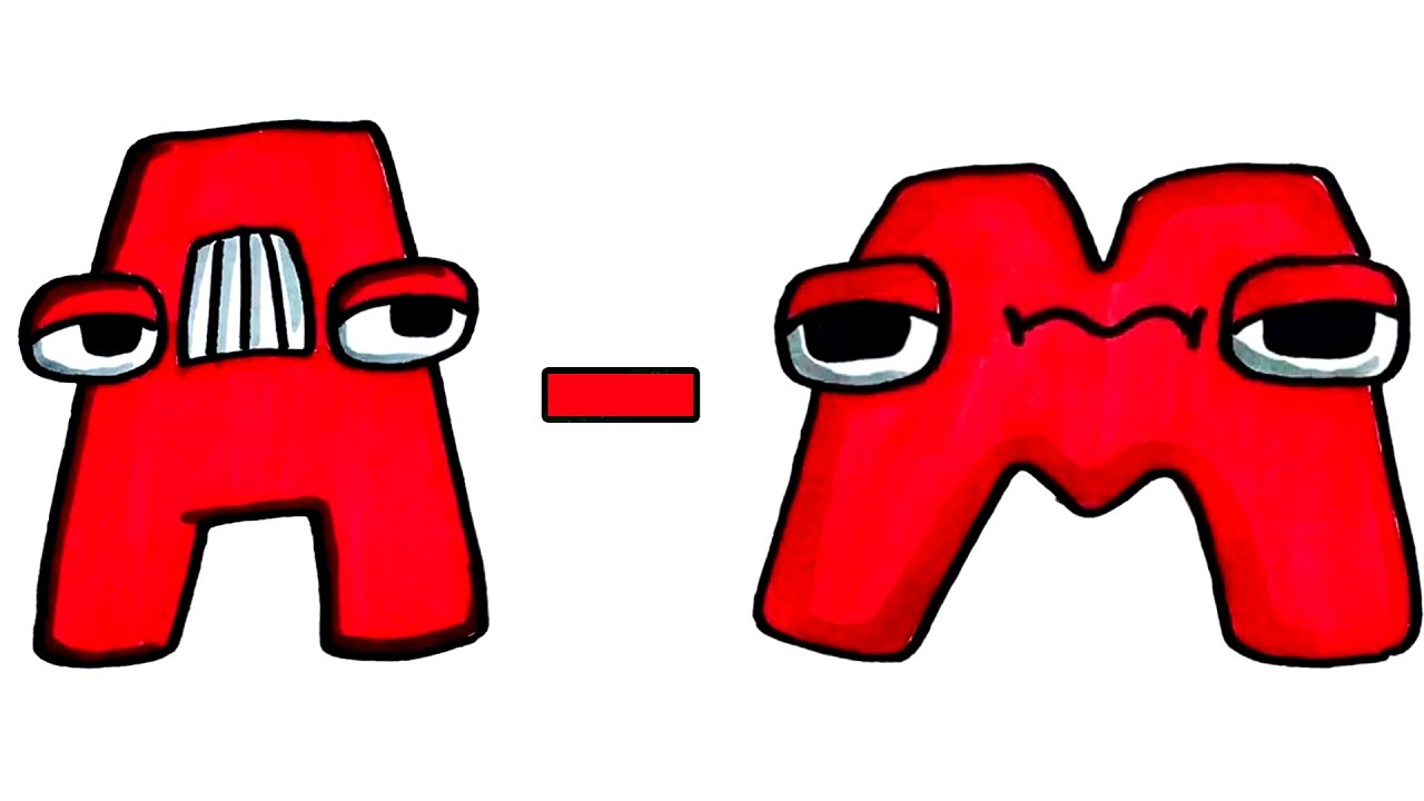 How to draw Alphabet Lore | But I draw A-M part 1 - YouTube