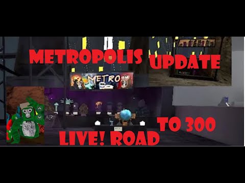 🔴NEW METROPOLIS UPDATE! GORILLA TAG LIVE WITH VIEWERS ROAD TO 300 ...