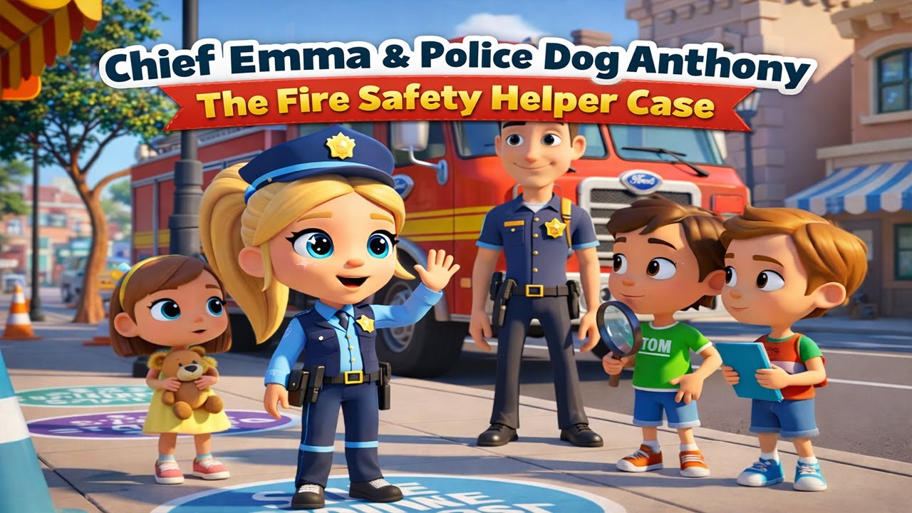 The Fire Safety Helper Case 🚒 | Chief Emma & Police Dog Anthony | Learn ...