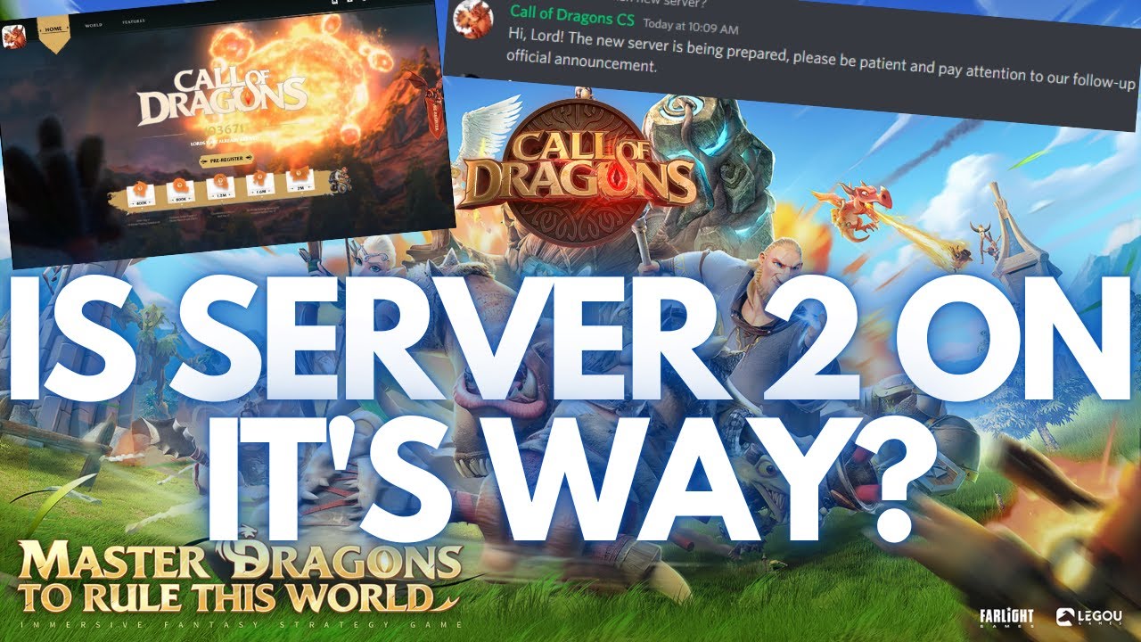 Call of Dragons | Mod says "S2 is being prepared" & our S2 Project?! - YouTube