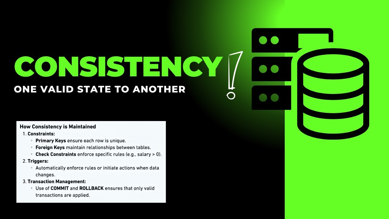 Database Consistency Explained | ACID Properties Simplified 🚀 - YouTube
